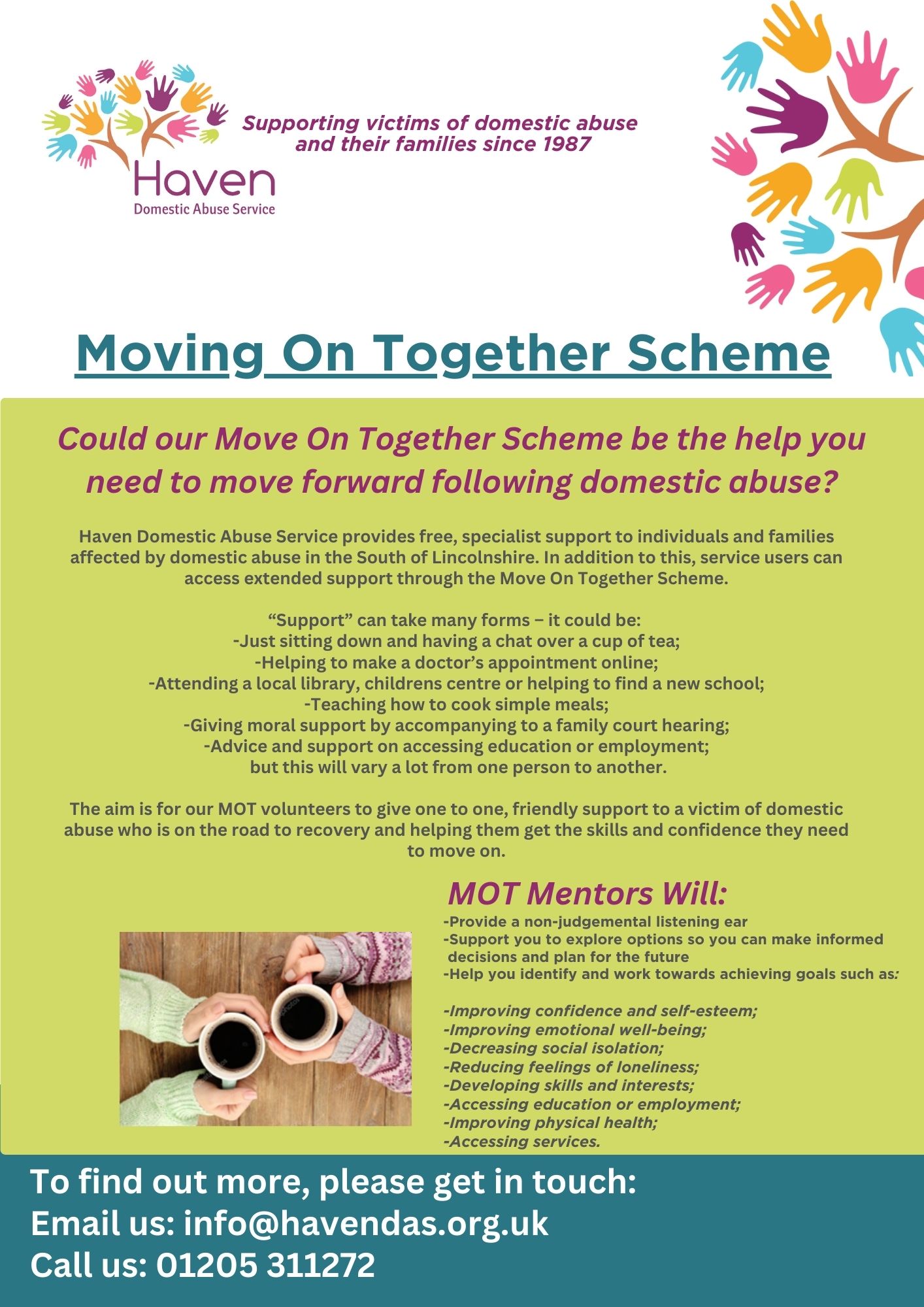 Could our Move On Together Scheme be the help you need to move forward ...